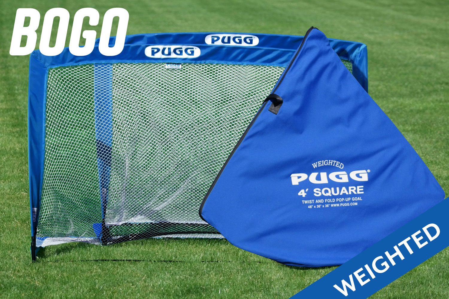 Pugg Goal | Ultra U90 Weighted 4 Footer Pop-Up Goal (Pair)